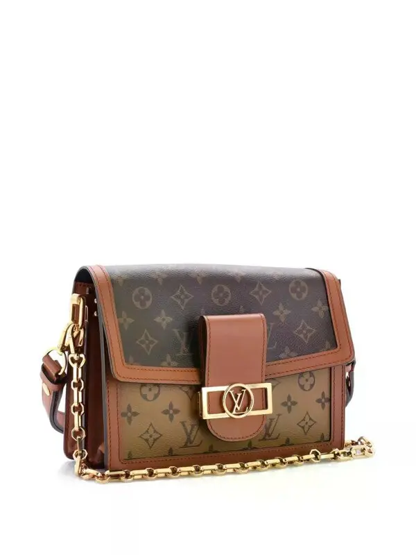 LOUIS VUITTON Dauphine Reverse Monogram Canvas Mm Shoulder Bag