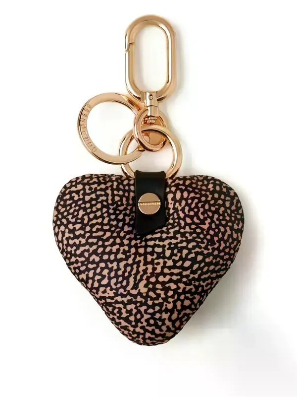 Borbonese Heart Key Chain - Neutrals
