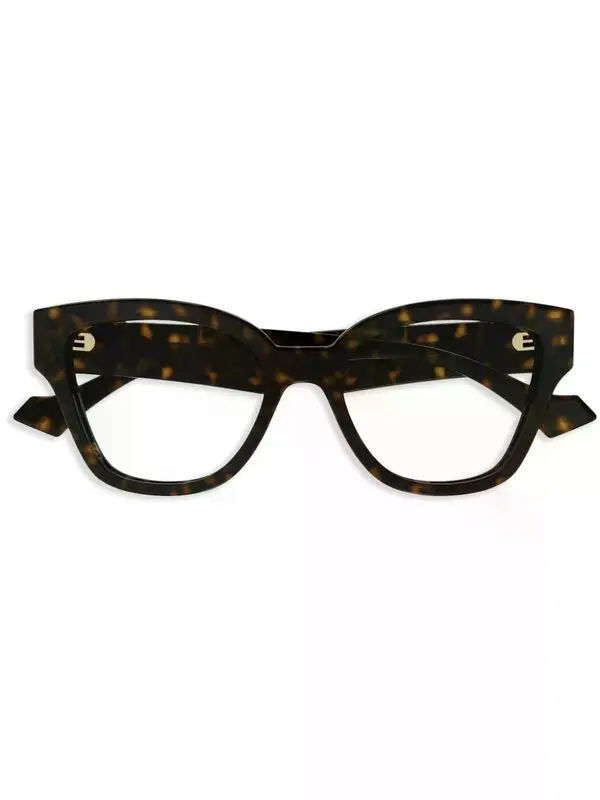 Gucci Geometric-frame Eyeglasses - Brown