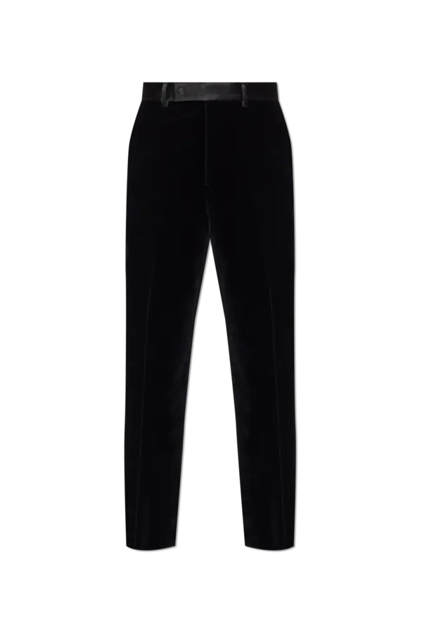 Fendi Straight-leg Velour Trousers