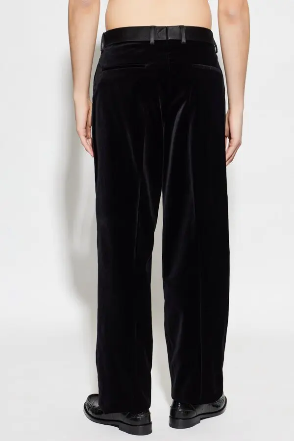 Fendi Straight-leg Velour Trousers