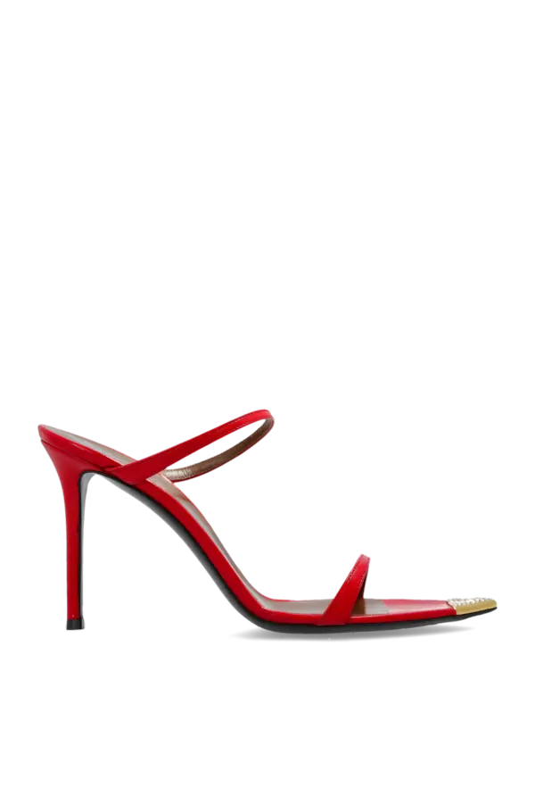 GIUSEPPE ZANOTTI Heeled Mules - Red