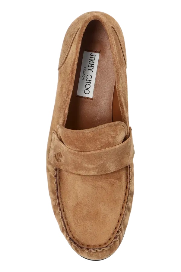JIMMY CHOO Ellis Loafers - Brown