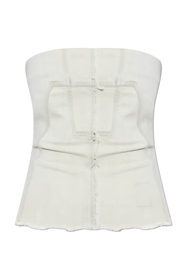Rick Owens Vintage Effect Denim Top - Grey