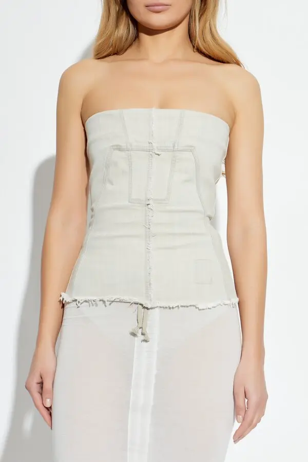 Rick Owens Vintage Effect Denim Top