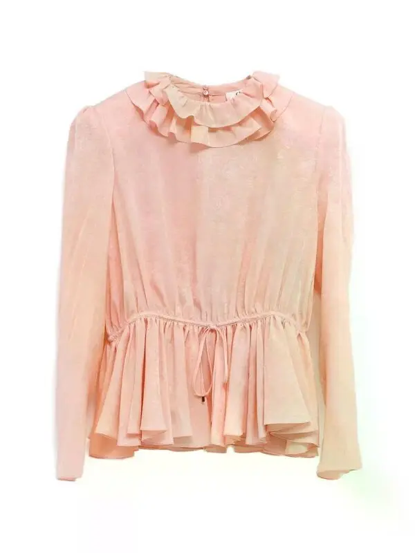 Chloé Ruffled Floral Print Blouse