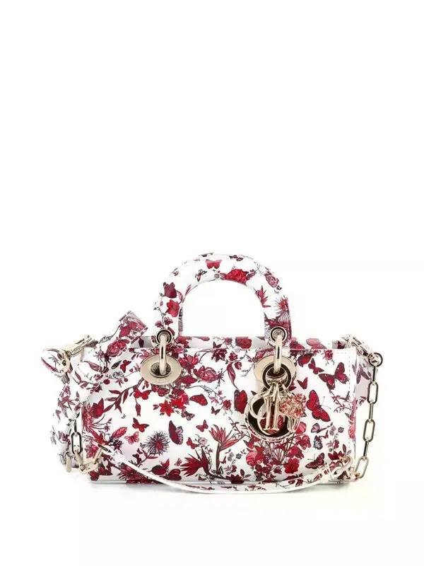 Dior Lady D-joy Printed Leather Small Satchel - Multicolour