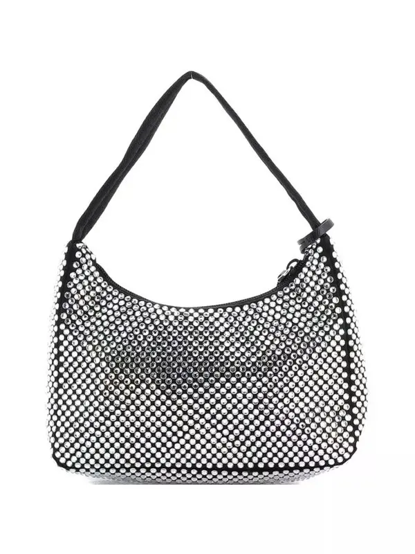 Prada Re-edition 2000 Crystal Embellished Mini Hobo Bag