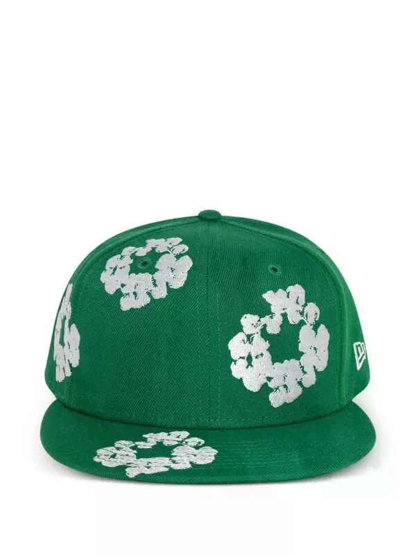 DENIM TEARS Embroidered Baseball Cap - Green