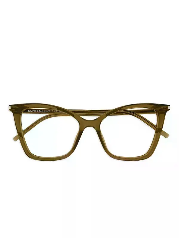Saint Laurent Cat-eye Frame Glasses - Brown