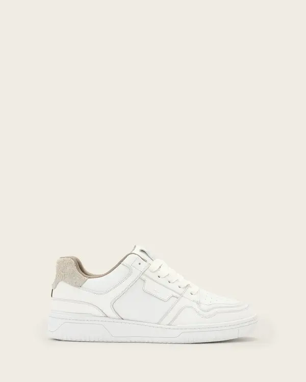 ALLSAINTS Regan Plus Low Top Sneakers - Chalk White/white