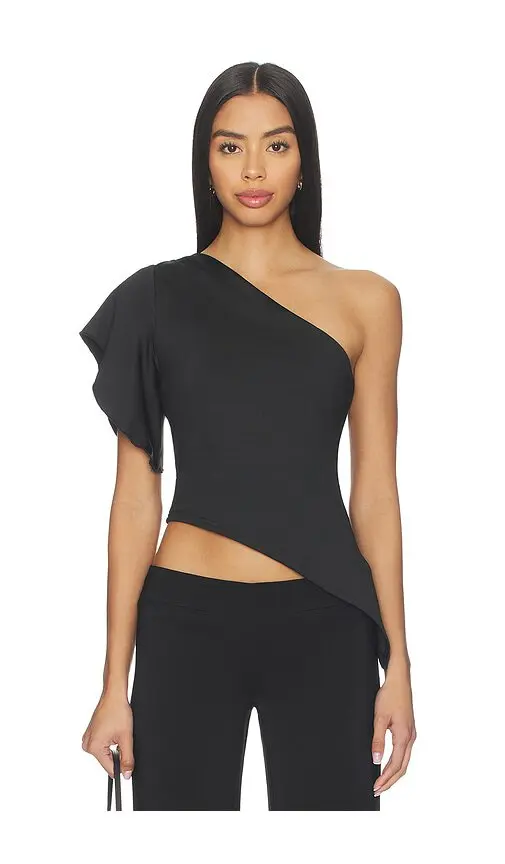 Superdown Marlene Asymmetrical One-shoulder Top