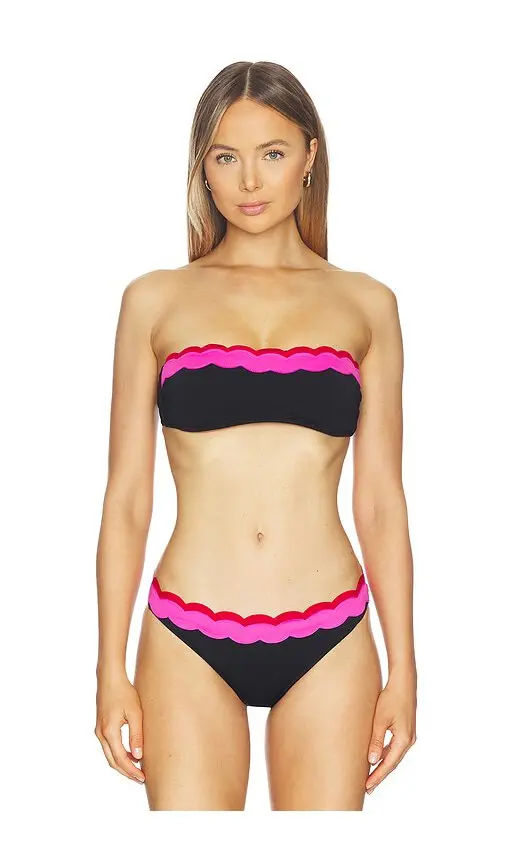 Beach Riot Sybil Bandeau Bikini Top - Electric Wave