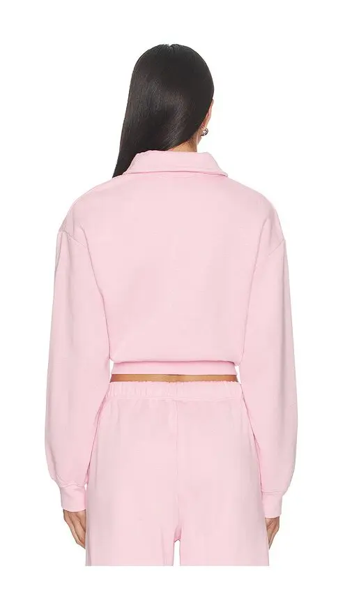 SKIMS Cotton Fleece Polo Sweatshirt - Halite