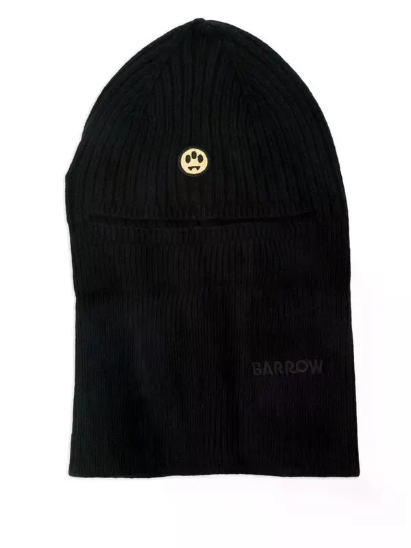 BARROW Ribbed Knit Balaclava - Black