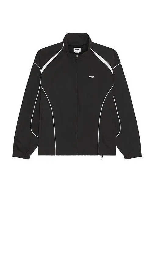 Obey Practice Windbreaker In Black