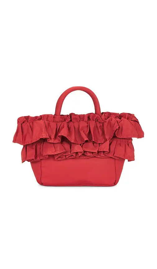 GANNI Mini Shopper Ruffle Bag