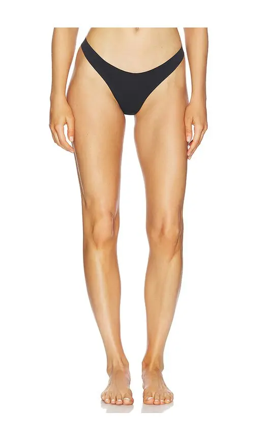 Fleur Du Mal Le Stretch Micro Multifit Thong - Black