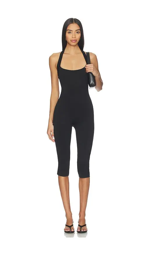 Superdown Niomie Capri Jumpsuit - Black
