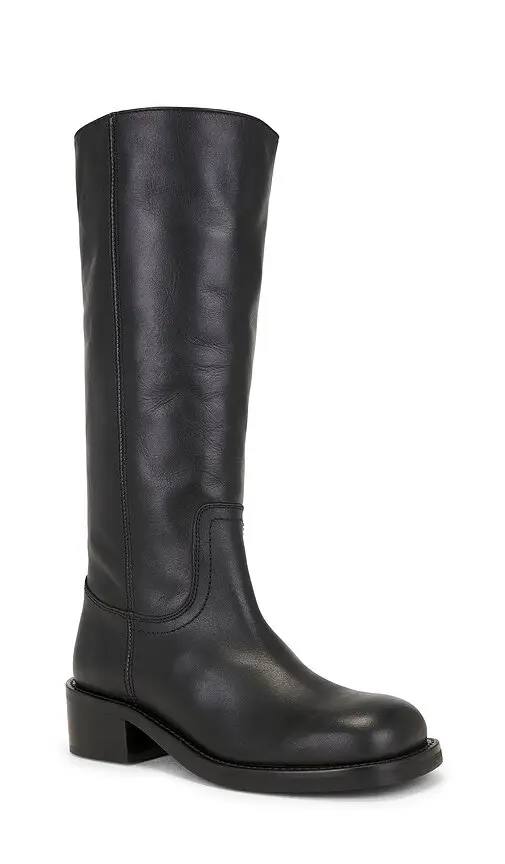 Steve Madden Riggs Leather Boots - Black