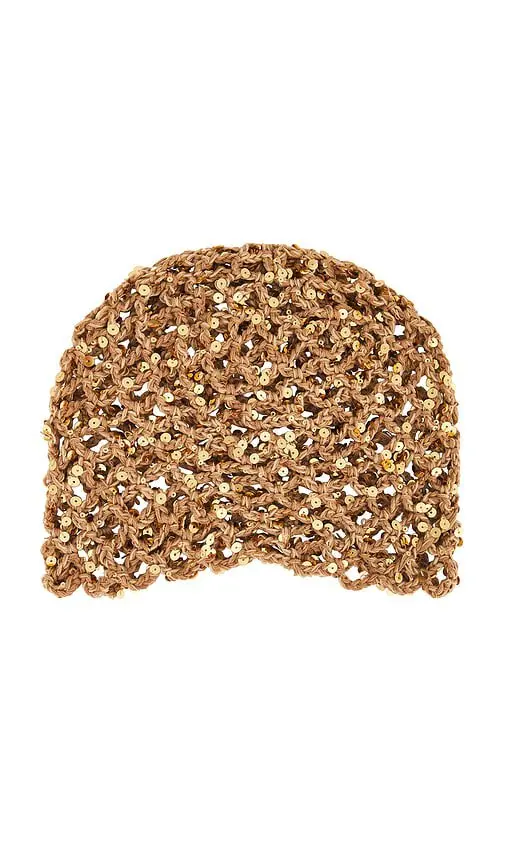 LOVERS AND FRIENDS Tanya Crochet Hat - Taupe