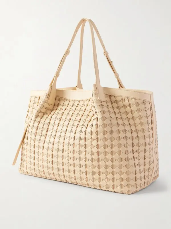 SERAPIAN Secret Large Woven Leather Tote