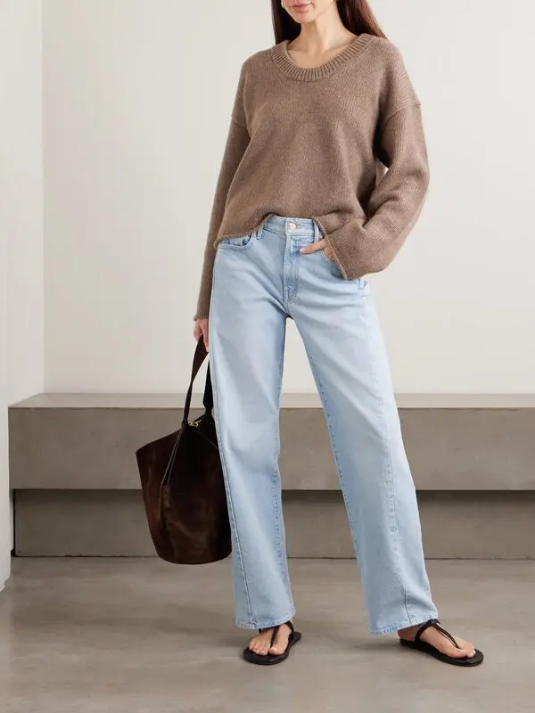 MOTHER The Half-pipe Hover Mid-rise Wide-leg Jeans