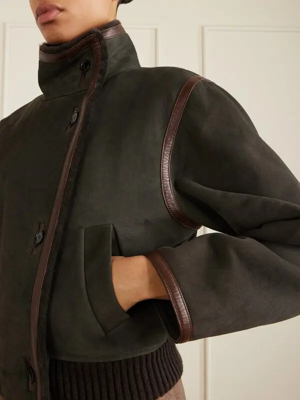 Loro Piana Jekel Shearling-lined Suede Jacket
