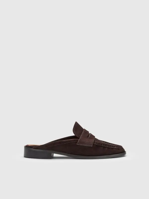 ATP ATELIER Capriana Suede Slip-ins - Walnut