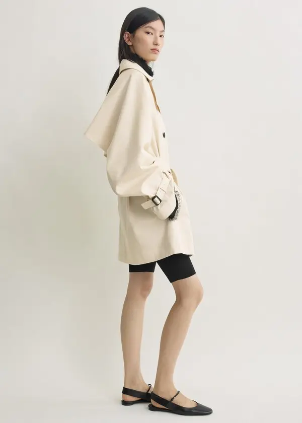 TOTEME Washed Cotton Trench - Stone