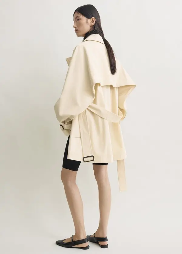 TOTEME Washed Cotton Trench - Stone
