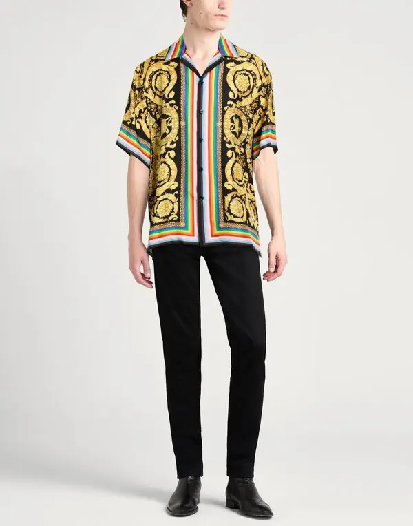 Versace メンズ シャツ サイズ48 Buy Versace Shirt Size Silk - Black At 53% Off | Editorialist