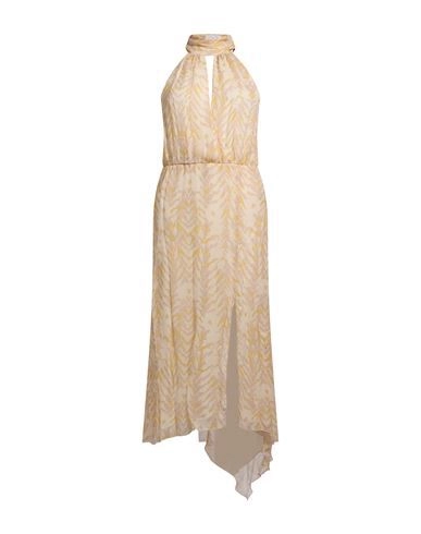 Patrizia Pepe Midi Dress Size Viscose - Beige
