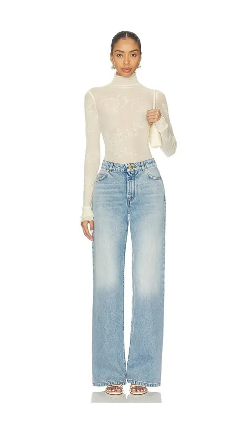 Free People You Decide Longsleeve With Floral Applique
