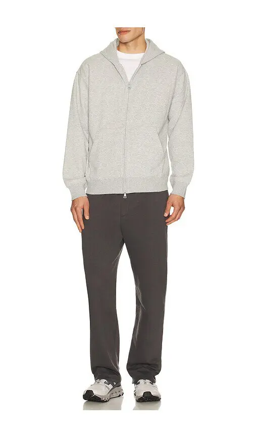 Beyond Yoga Luxefleece Full Zip Hoodie - Light Grey