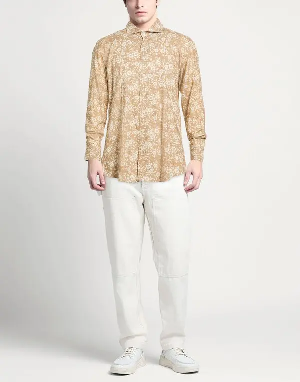 BASTONCINO Shirt Size Viscose, Linen - Beige