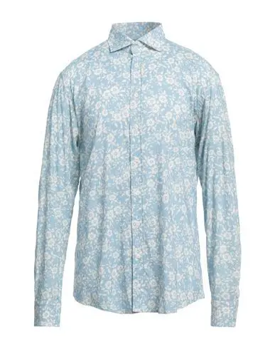 BASTONCINO Shirt Size Viscose, Linen - Blue