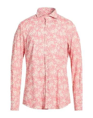 BASTONCINO Shirt Size Viscose, Linen - Salmon Pink