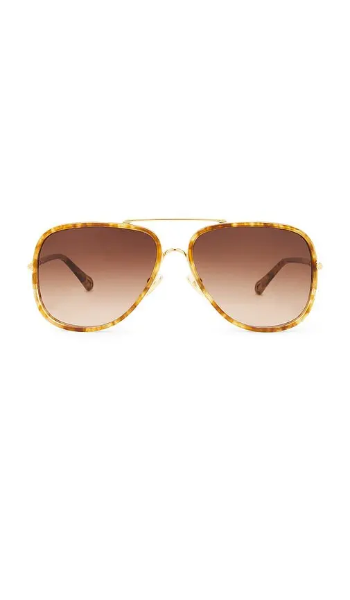 Chloé Tubolar Sunglasses - Brown