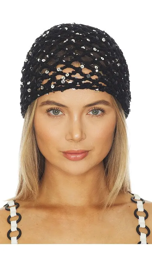 LOVERS AND FRIENDS Tanya Crochet Hat - Black