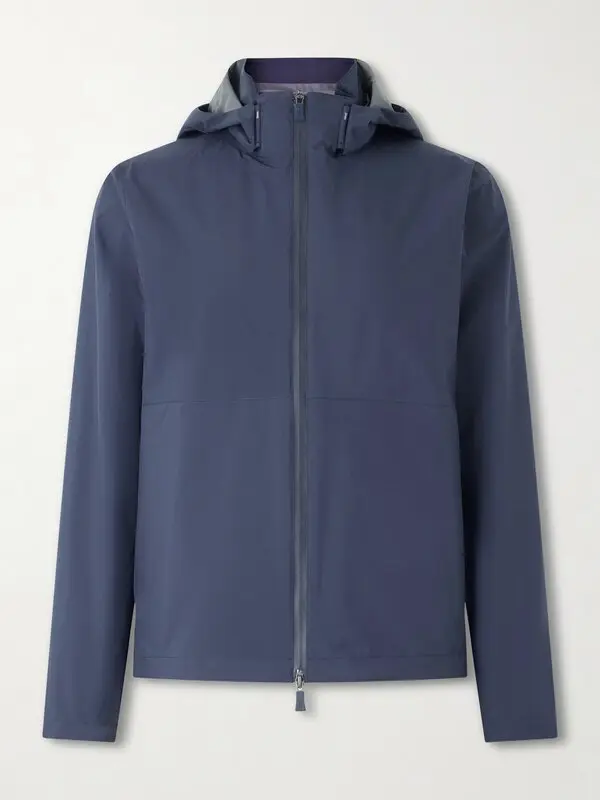 Herno Shell Hooded Jacket - Blue