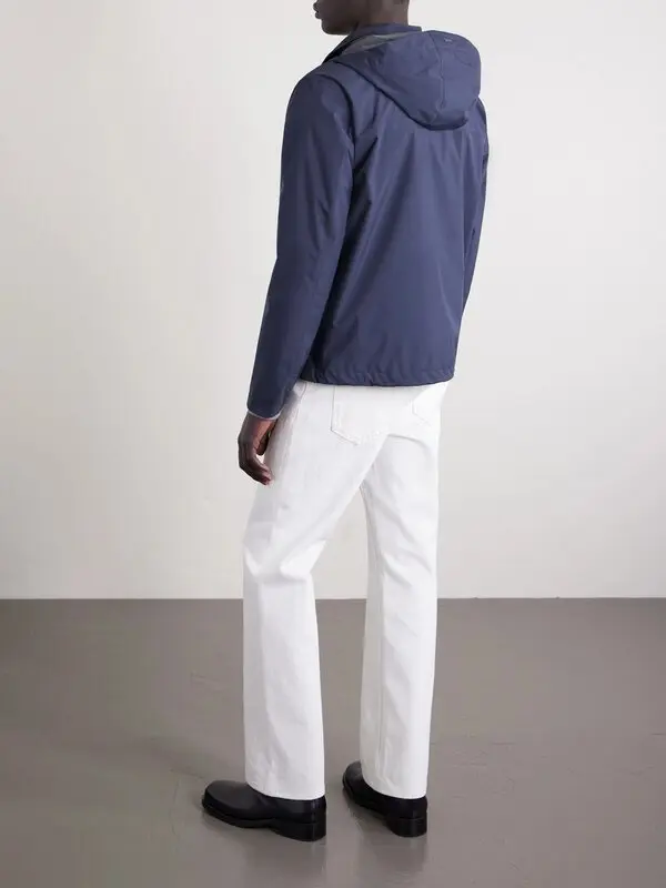 Herno Shell Hooded Jacket - Blue