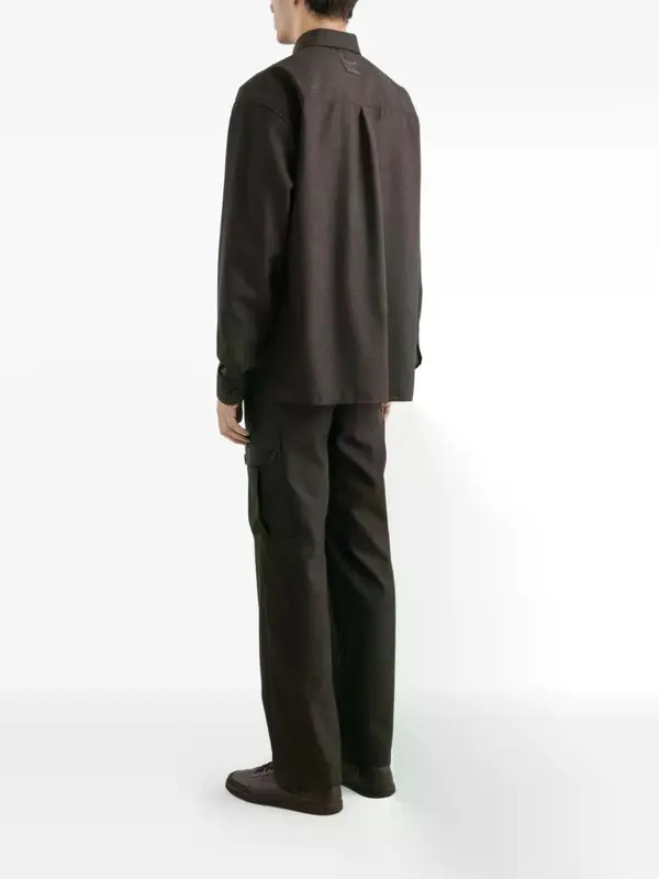 Dolce & Gabbana Virgin Wool Shirt - Brown