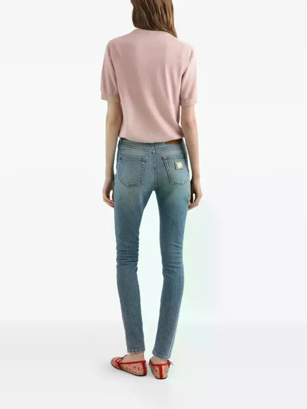 Dolce & Gabbana Logo-plaque Denim Jeans
