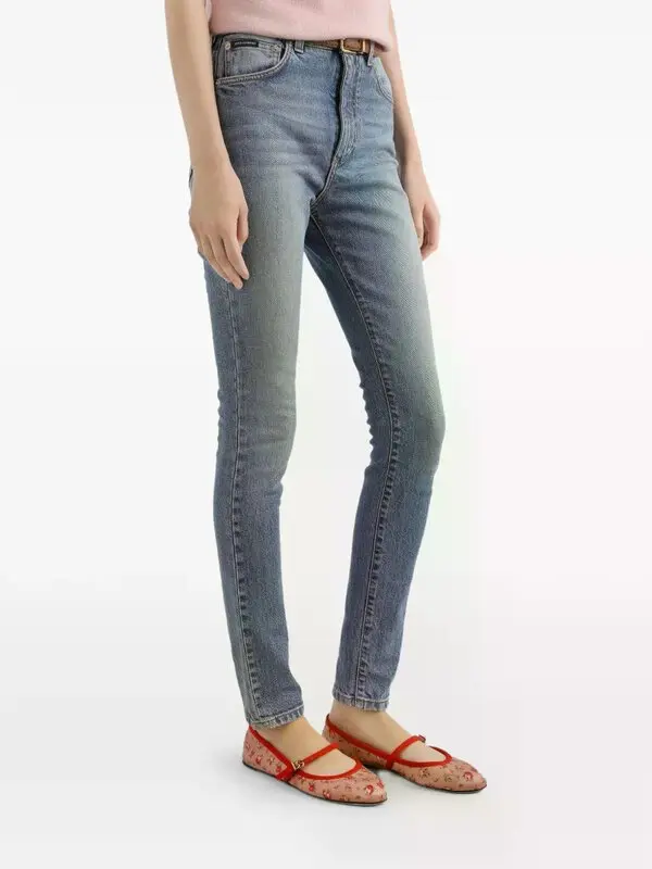 Dolce & Gabbana Logo-plaque Denim Jeans