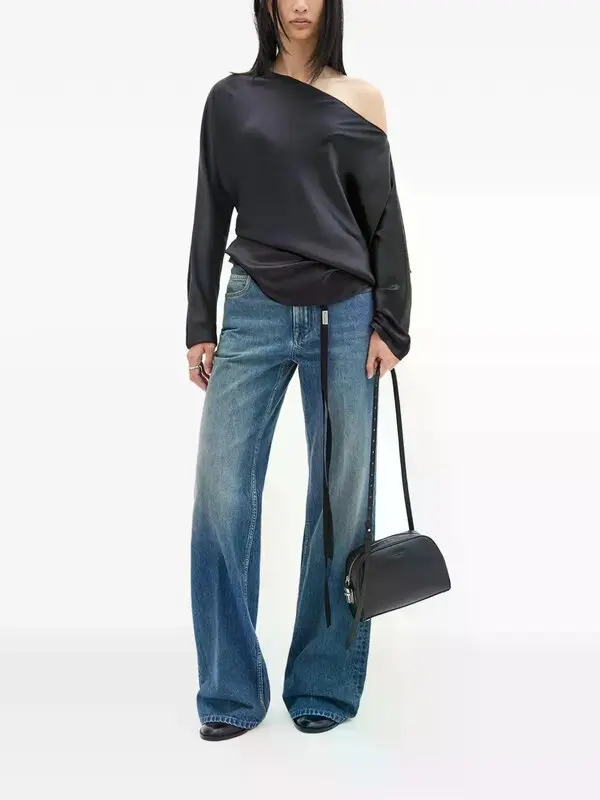 ANN DEMEULEMEESTER Roos One-shoulder Silk Blouse