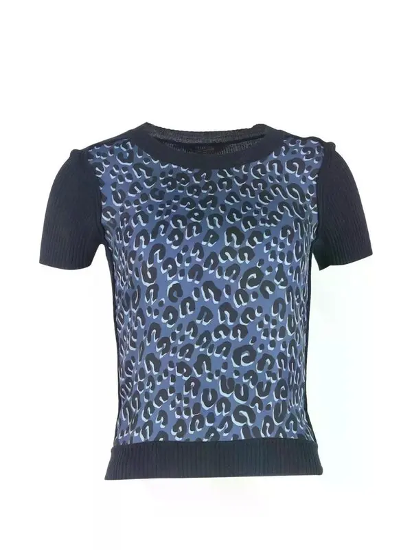 LOUIS VUITTON Printed Wool T-shirt - Blue
