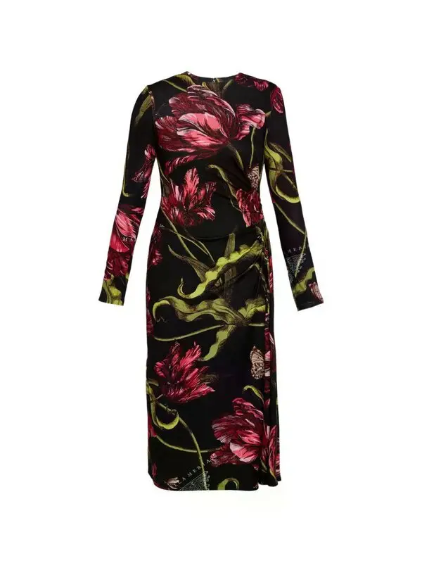 Erdem Long-sleeve Midi Dress