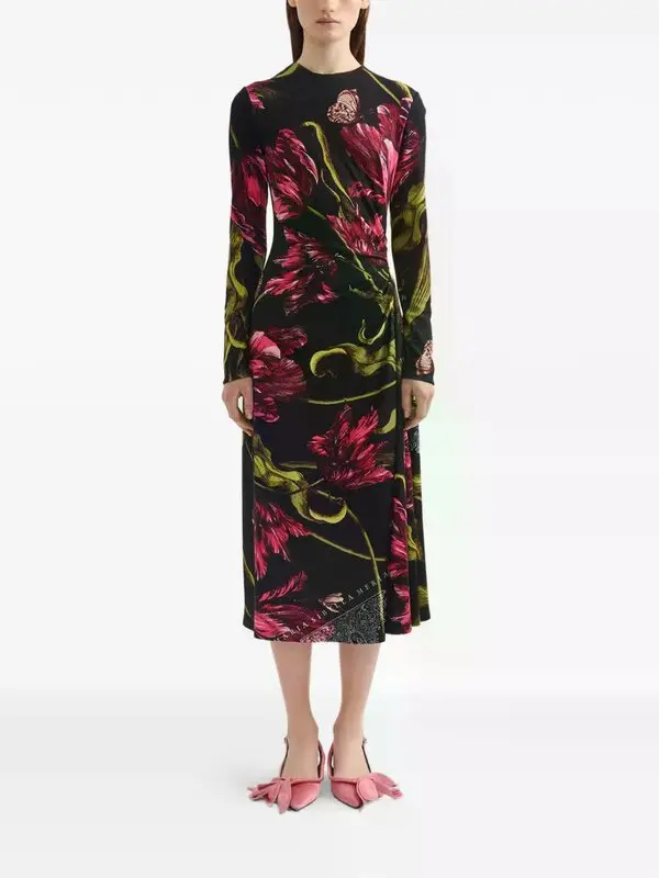 Erdem Long-sleeve Midi Dress