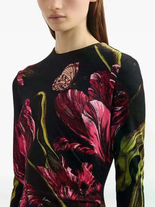 Erdem Long-sleeve Midi Dress